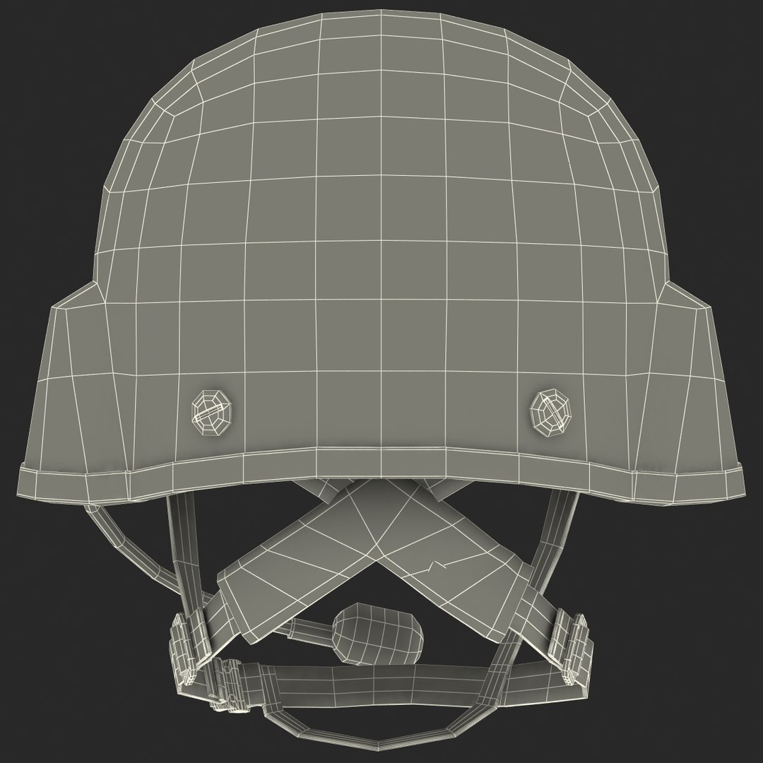 Tactical Helmet Headset 3d Model