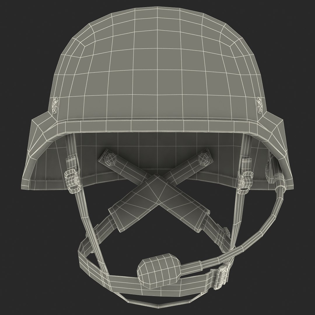 Tactical Helmet Headset 3d Model