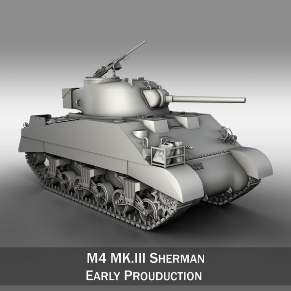 3ds max m4 sherman iii