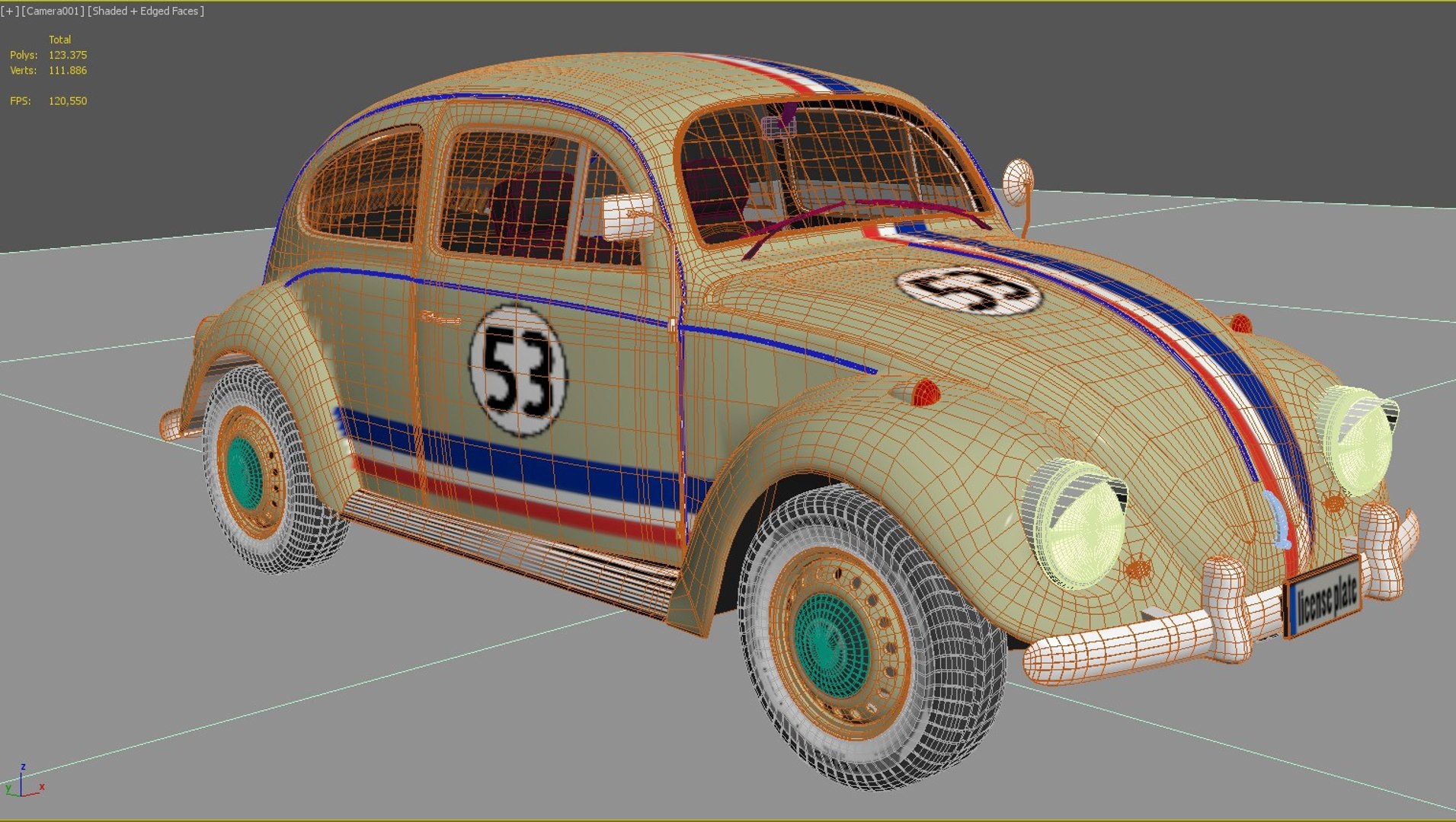 3D Model Volkswagen Beetle 1974 - TurboSquid 1896855
