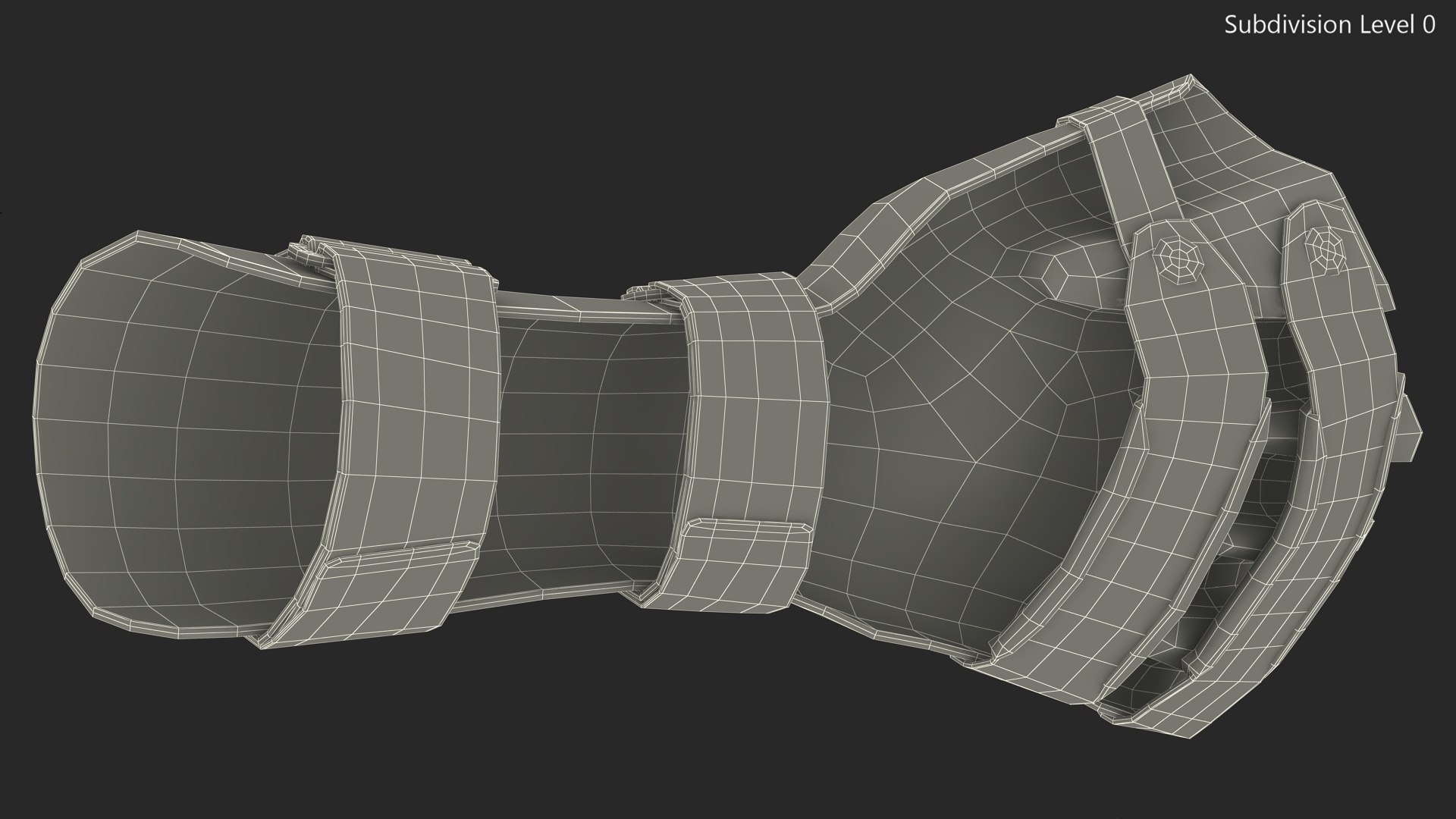 Hand Orthosis With Fingers Black 3D Model - TurboSquid 2122363