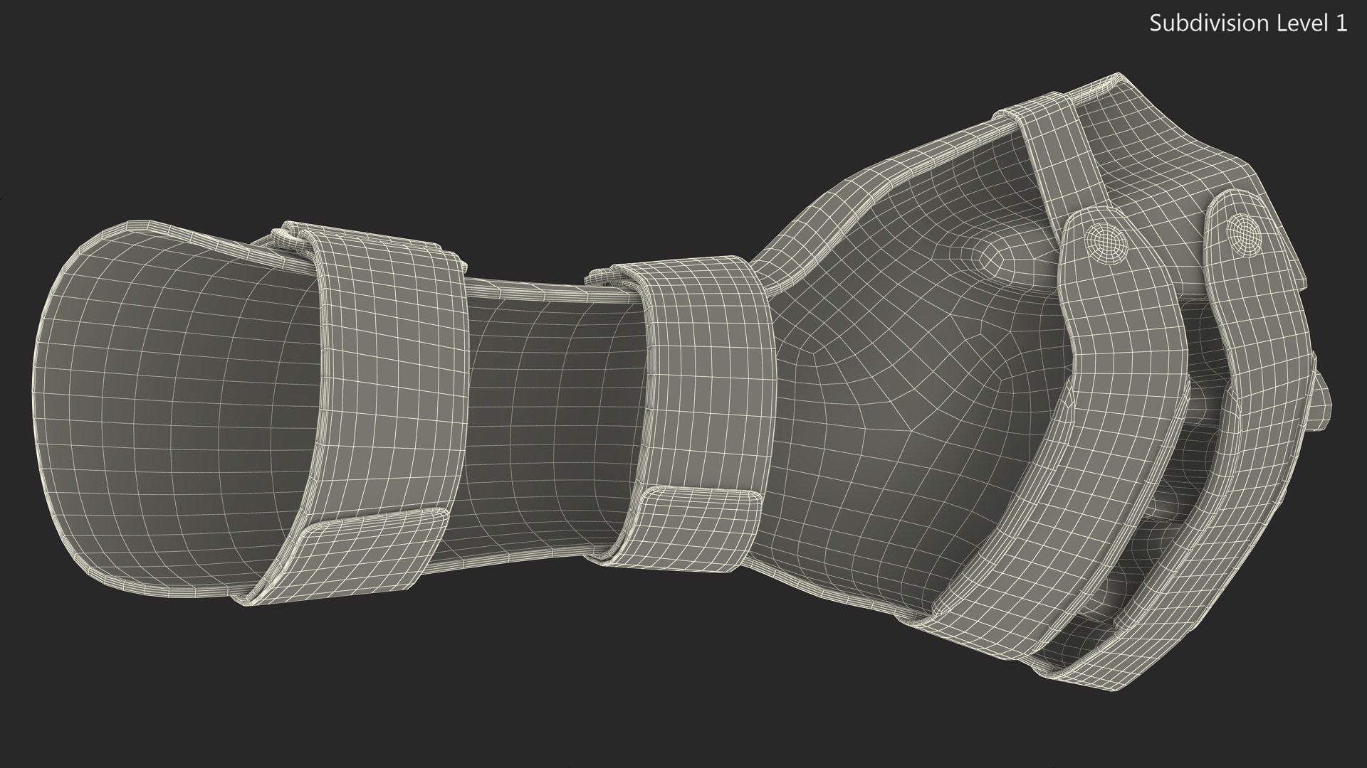 Hand Orthosis With Fingers Black 3D Model - TurboSquid 2122363