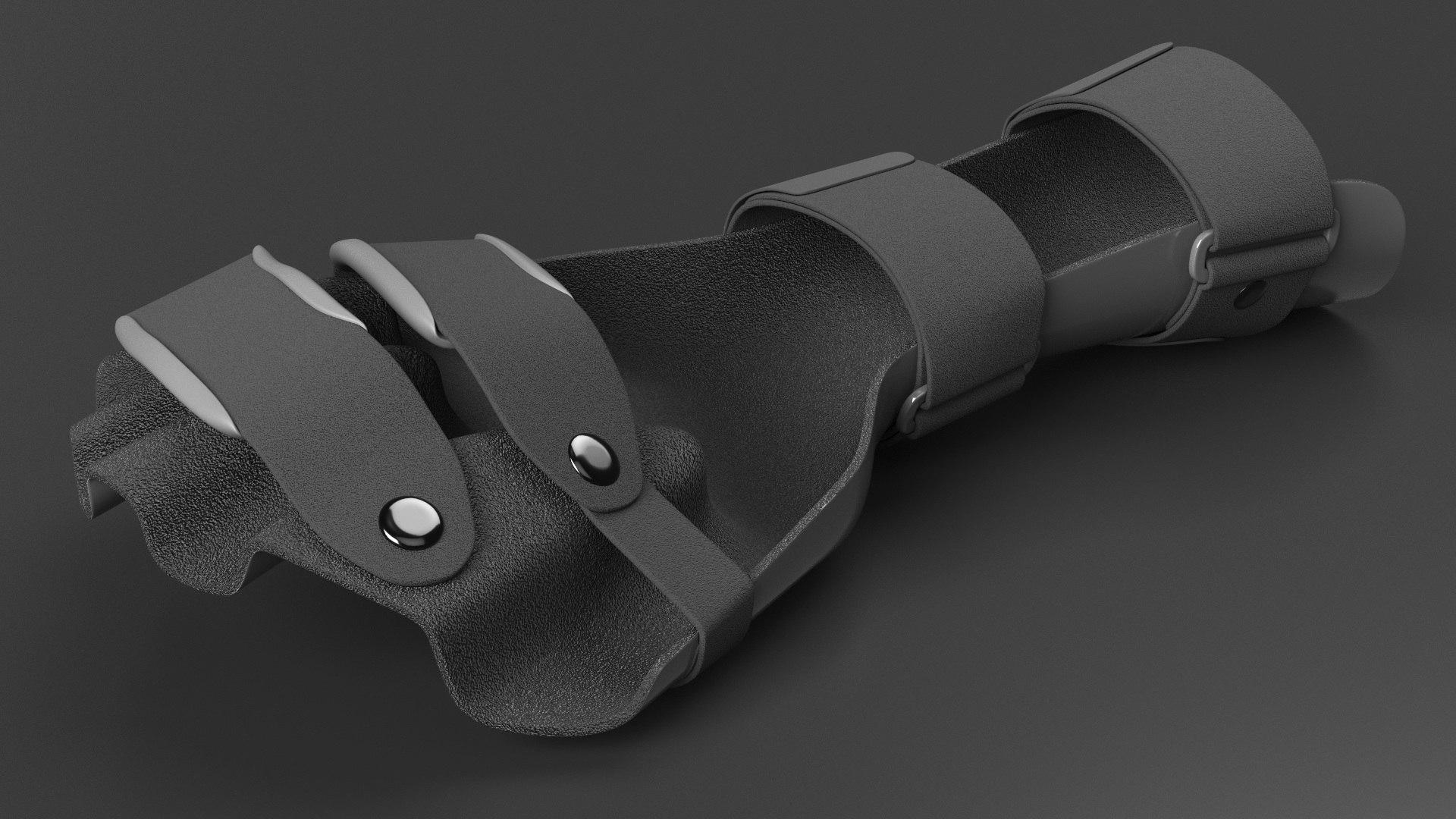 Hand Orthosis With Fingers Black 3D Model - TurboSquid 2122363