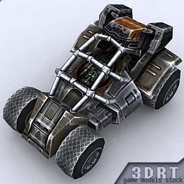 real-time sci-fi jeeps 3d 3ds