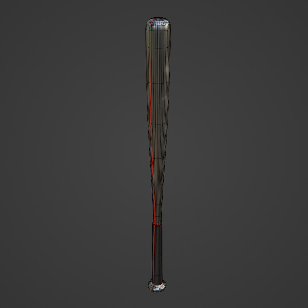 Steel Baseball Bat 01 3D Model - TurboSquid 2314775
