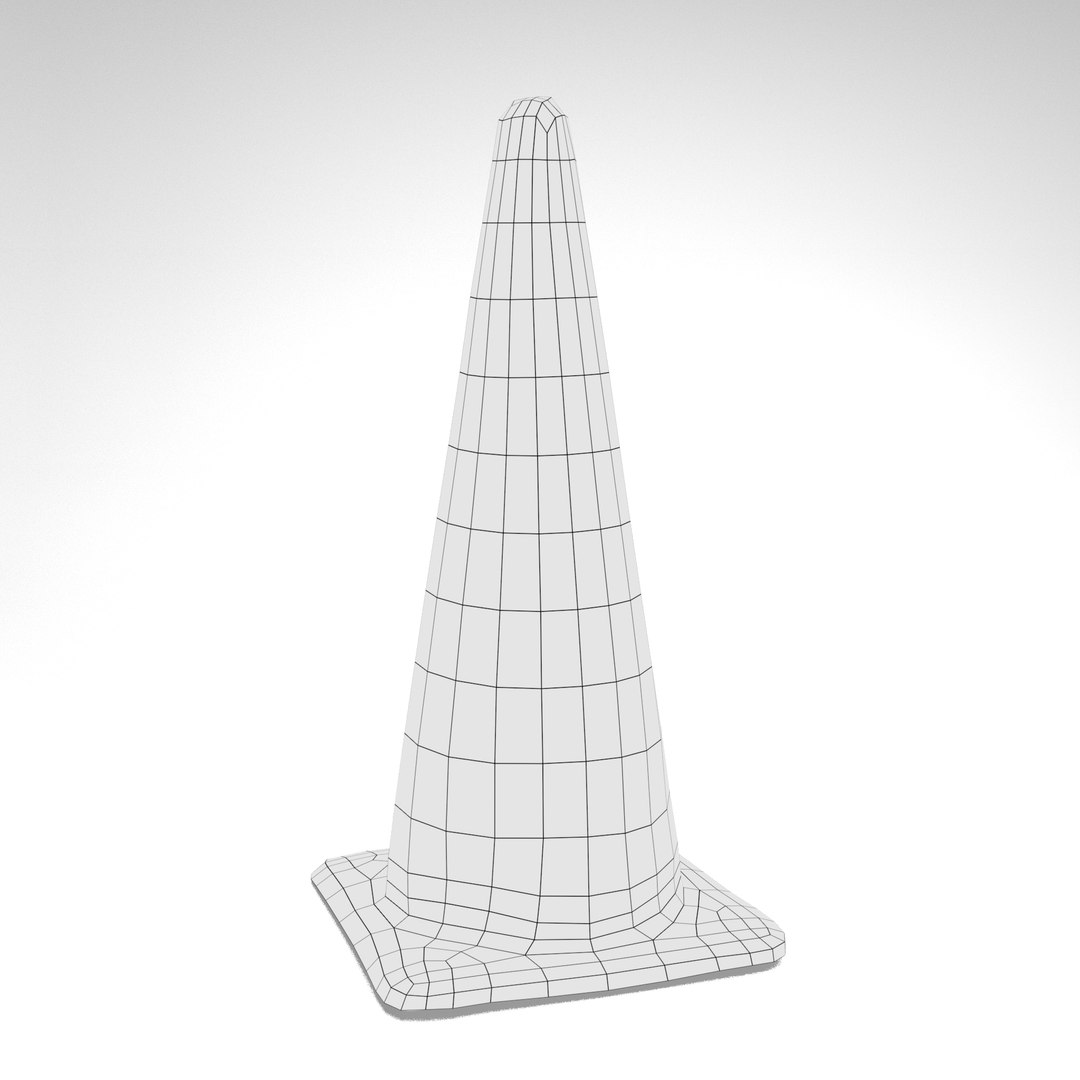 Traffic Cone Old Red 3D - TurboSquid 2215660