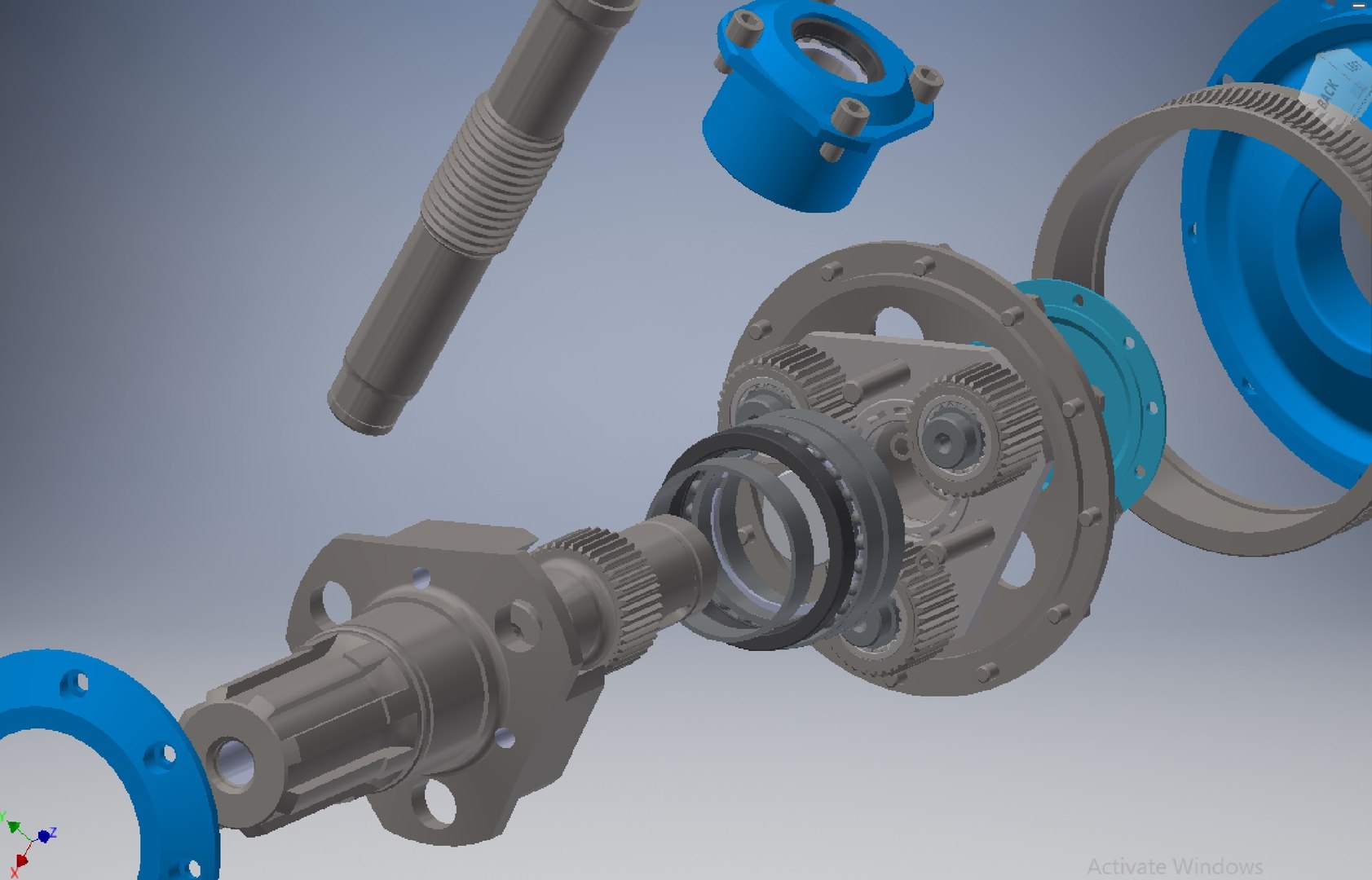 Two Step Planetary Reduction Gearbox 3D 3D Model - TurboSquid 1962113