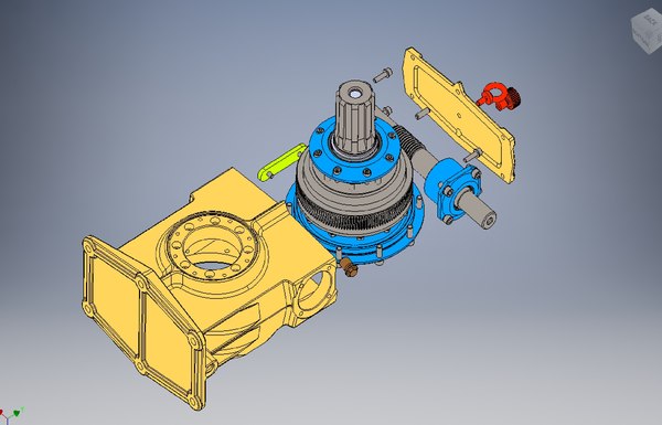 Two Step Planetary Reduction Gearbox 3D3D模型 - TurboSquid 1962113