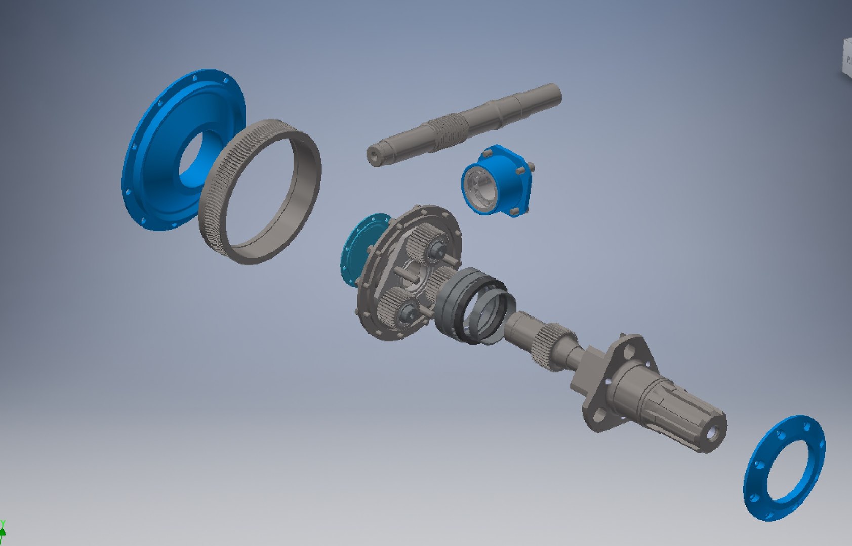 Two Step Planetary Reduction Gearbox 3D 3D Model - TurboSquid 1962113