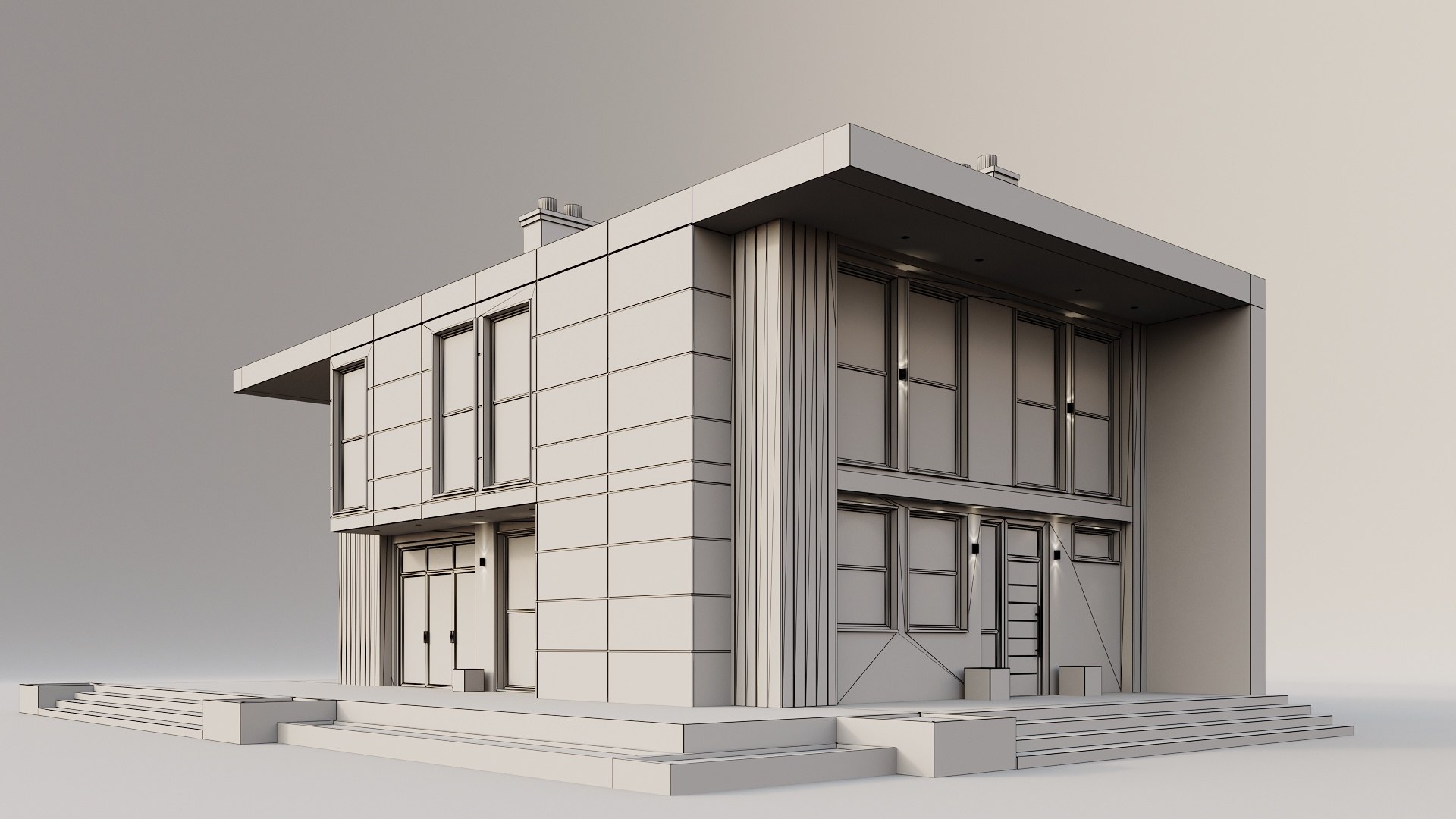 Loft House 3D - TurboSquid 1532926