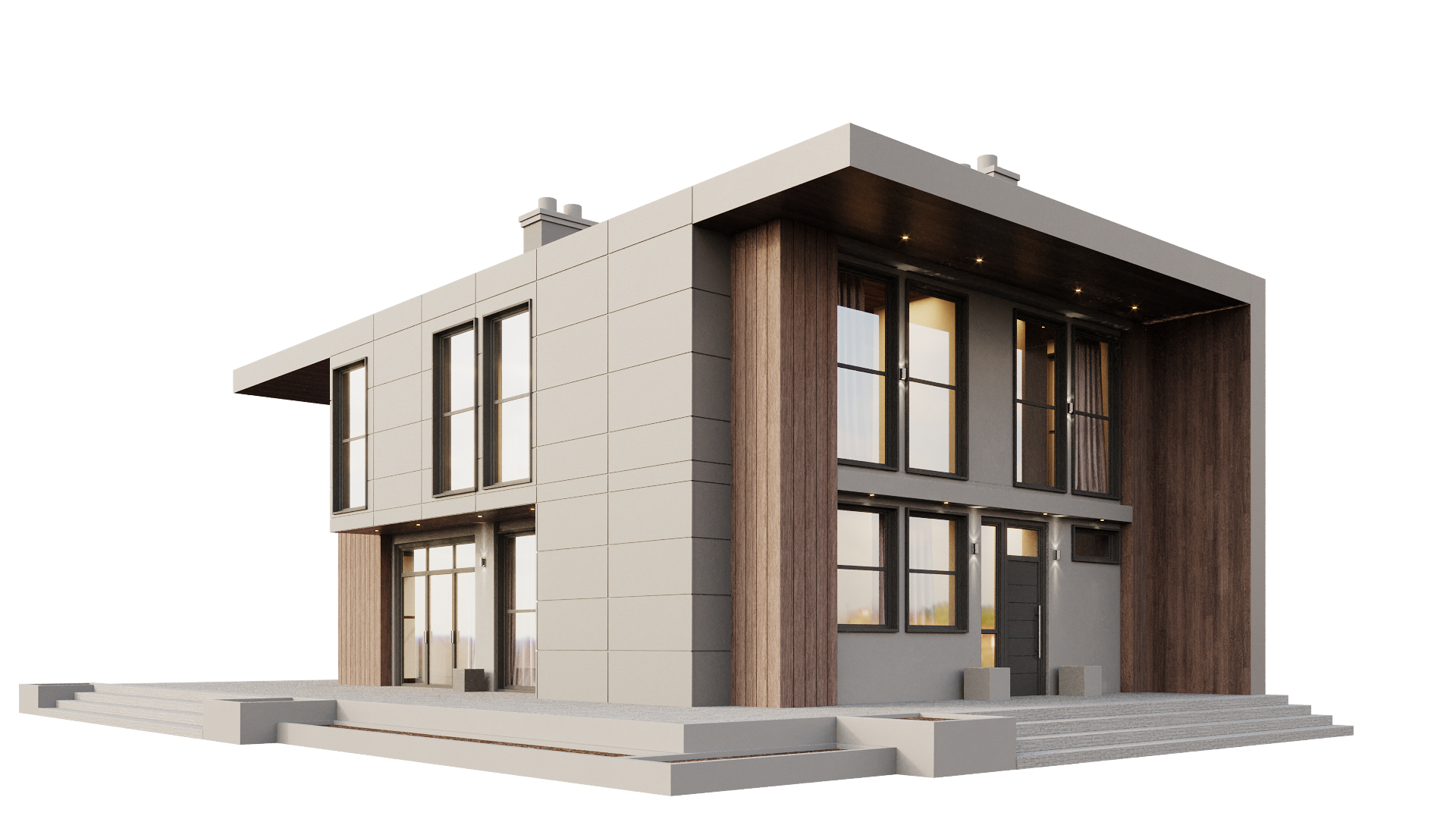 Loft House 3D - TurboSquid 1532926