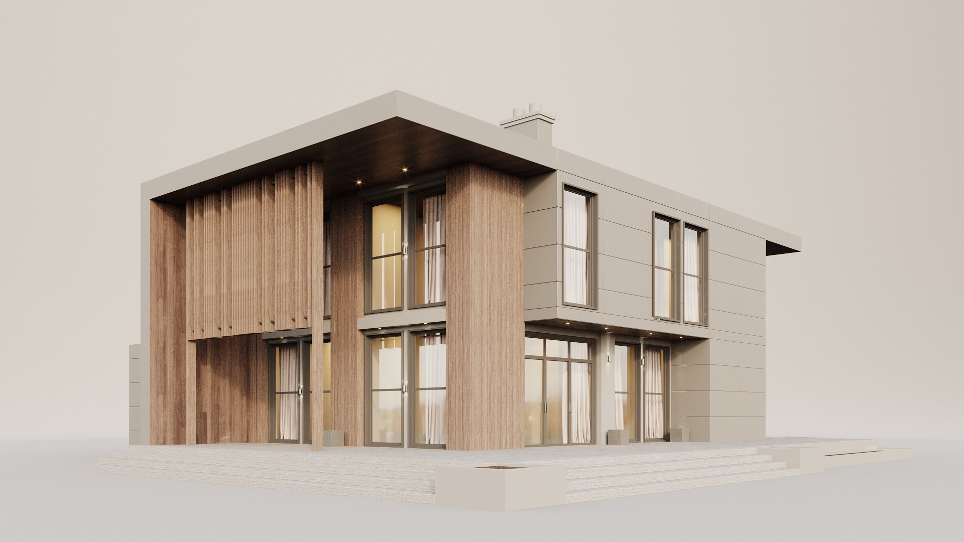 Loft House 3D - TurboSquid 1532926