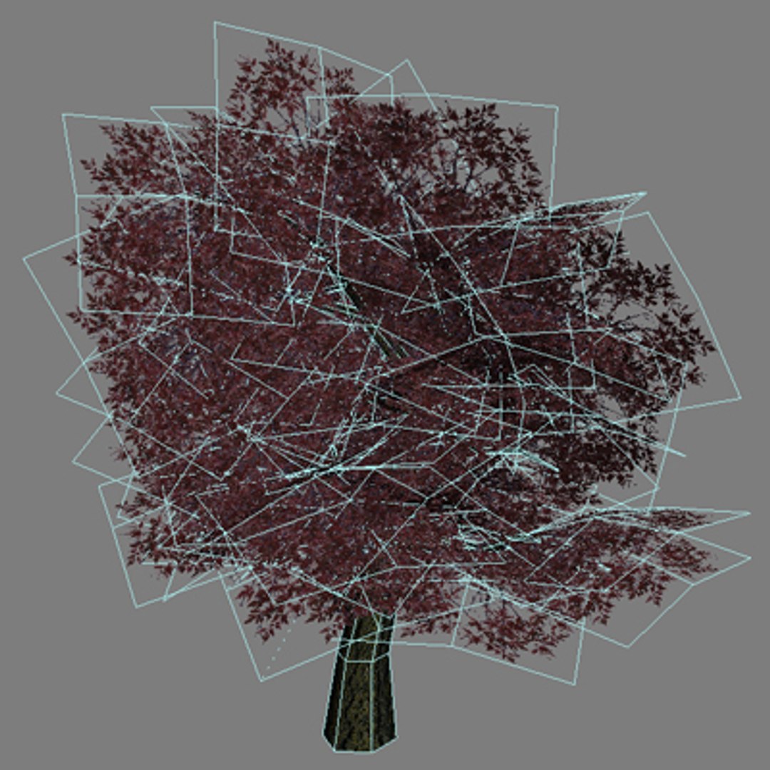 3d Autumn Trees Model
