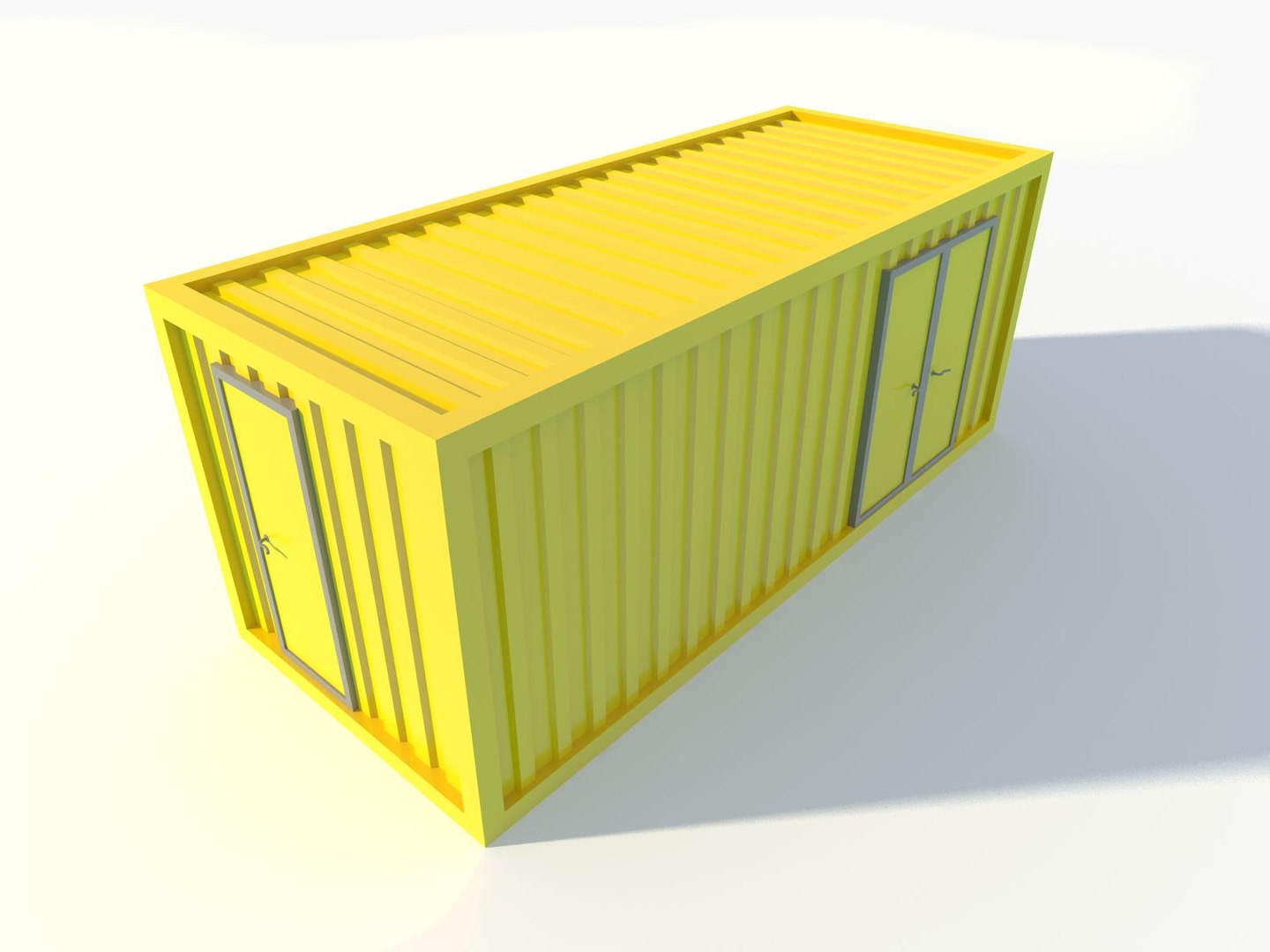 Low-poly Shipping Container 3D Model - TurboSquid 1549990