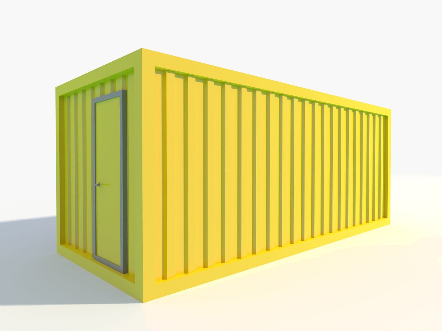 Low-poly Shipping Container 3D Model - TurboSquid 1549990