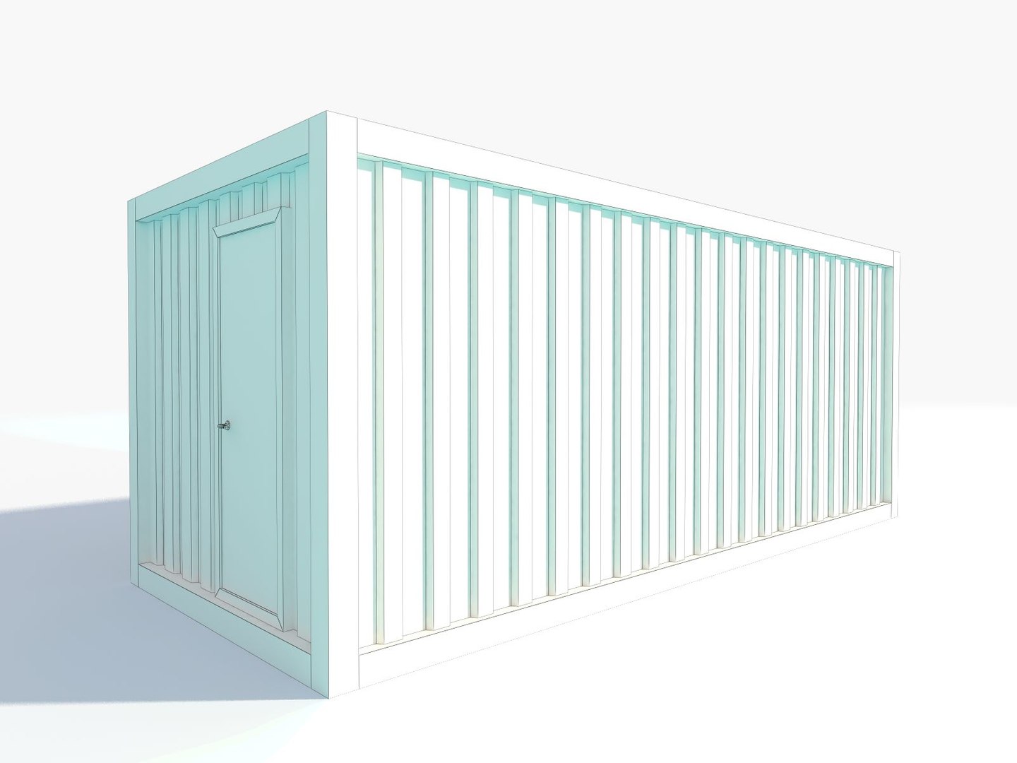 Low-poly Shipping Container 3D Model - TurboSquid 1549990