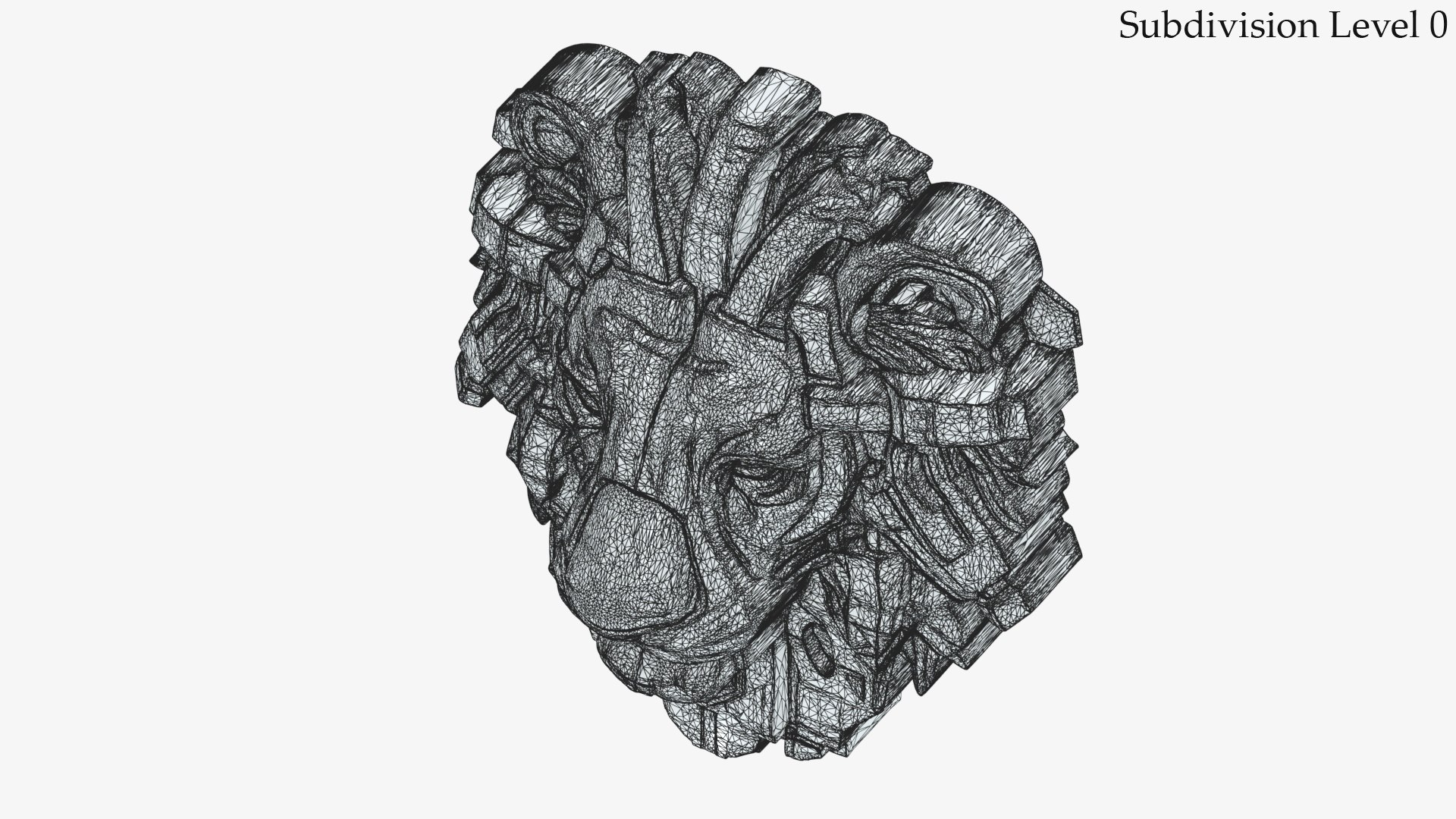 Titans Lion Head 1 3D model - TurboSquid 2174313