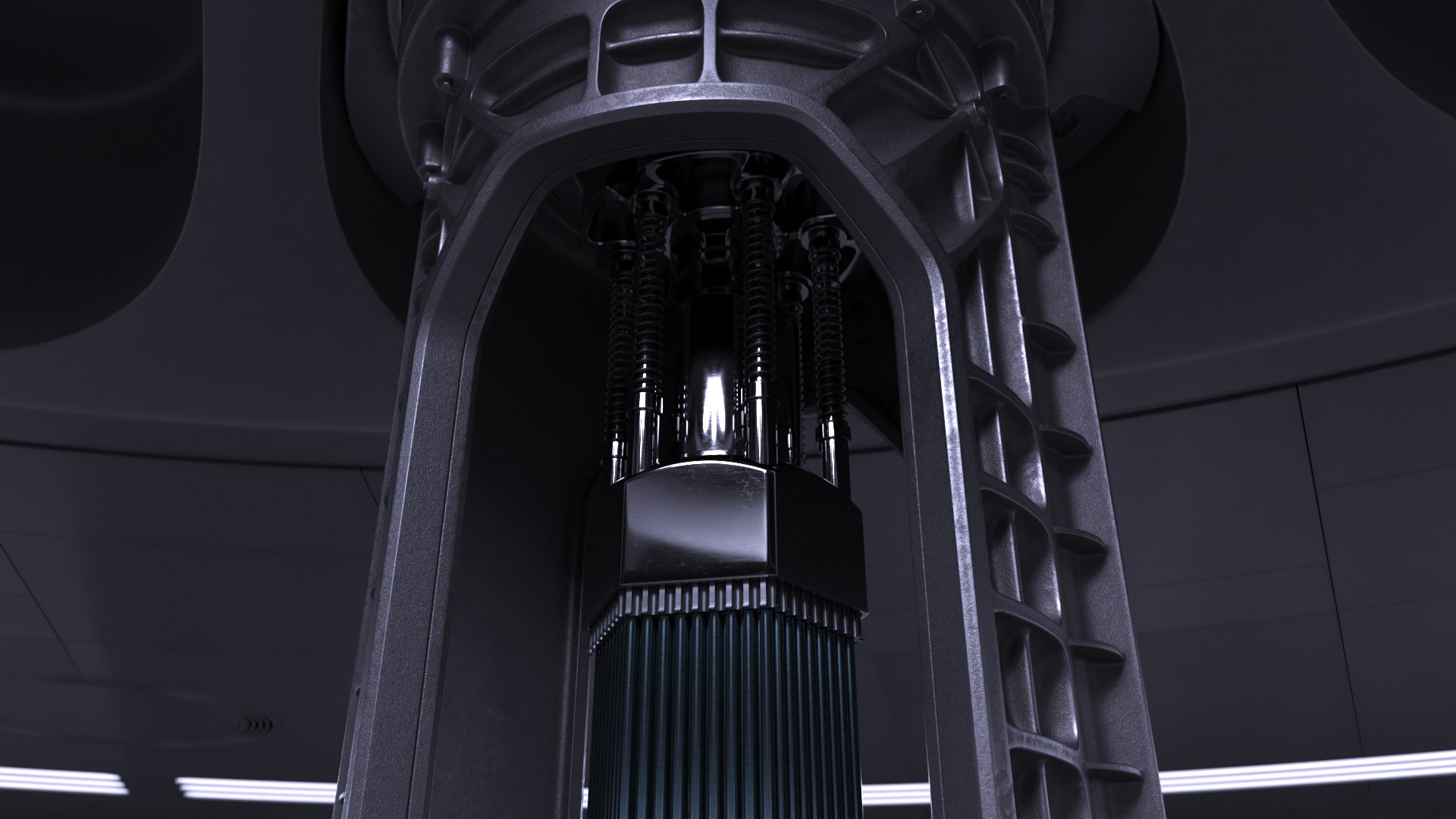 Sci-fi Nuclear Reactor Room Interior 3D Model - TurboSquid 2142889