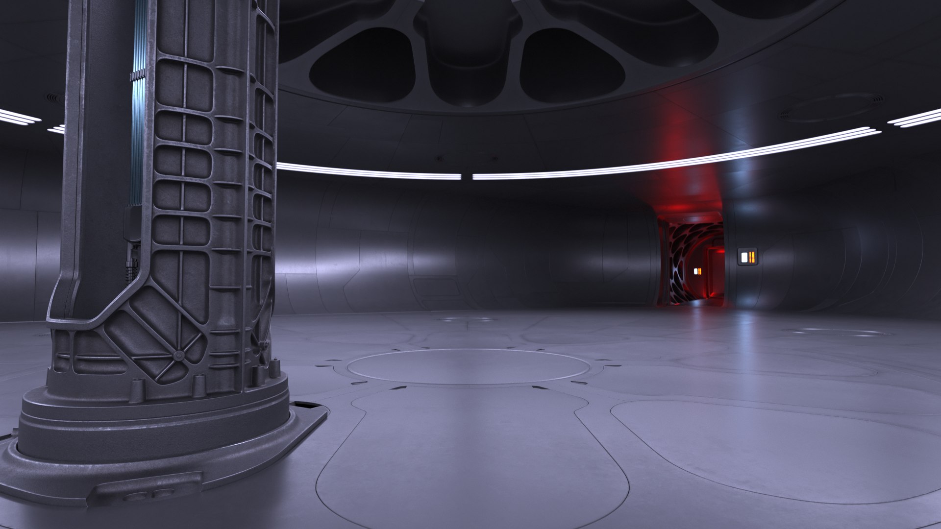 Sci-fi Nuclear Reactor Room Interior 3D Model - TurboSquid 2142889