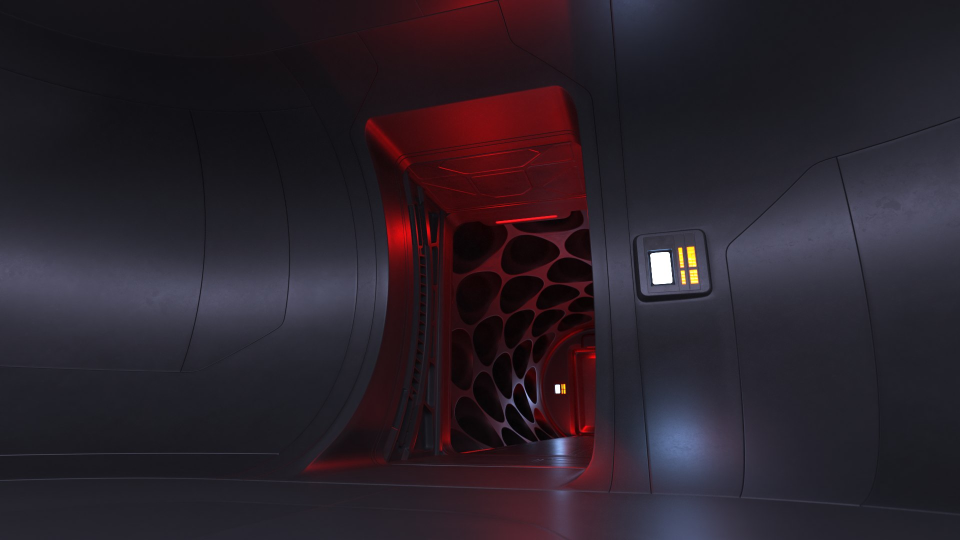Sci-fi Nuclear Reactor Room Interior 3D Model - TurboSquid 2142889