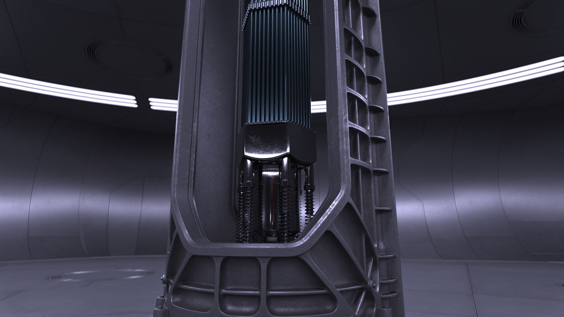 Sci-fi Nuclear Reactor Room Interior 3D Model - TurboSquid 2142889