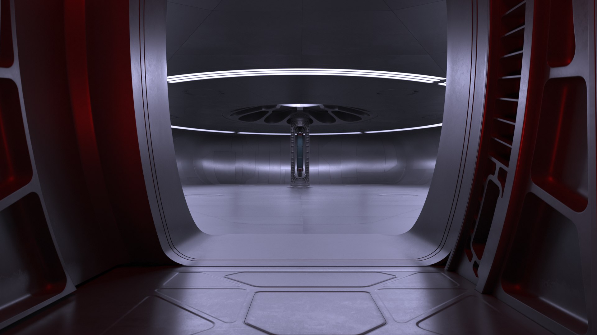 Sci-fi Nuclear Reactor Room Interior 3D Model - TurboSquid 2142889