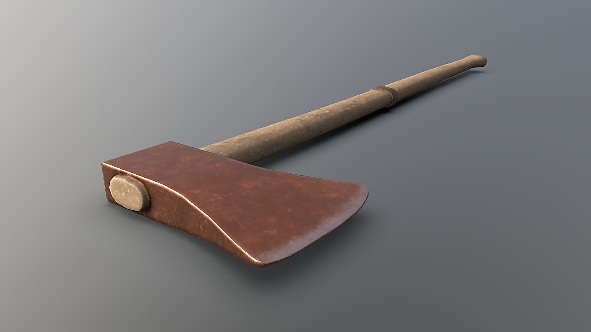 3D Axe - Copper Model - TurboSquid 2074435