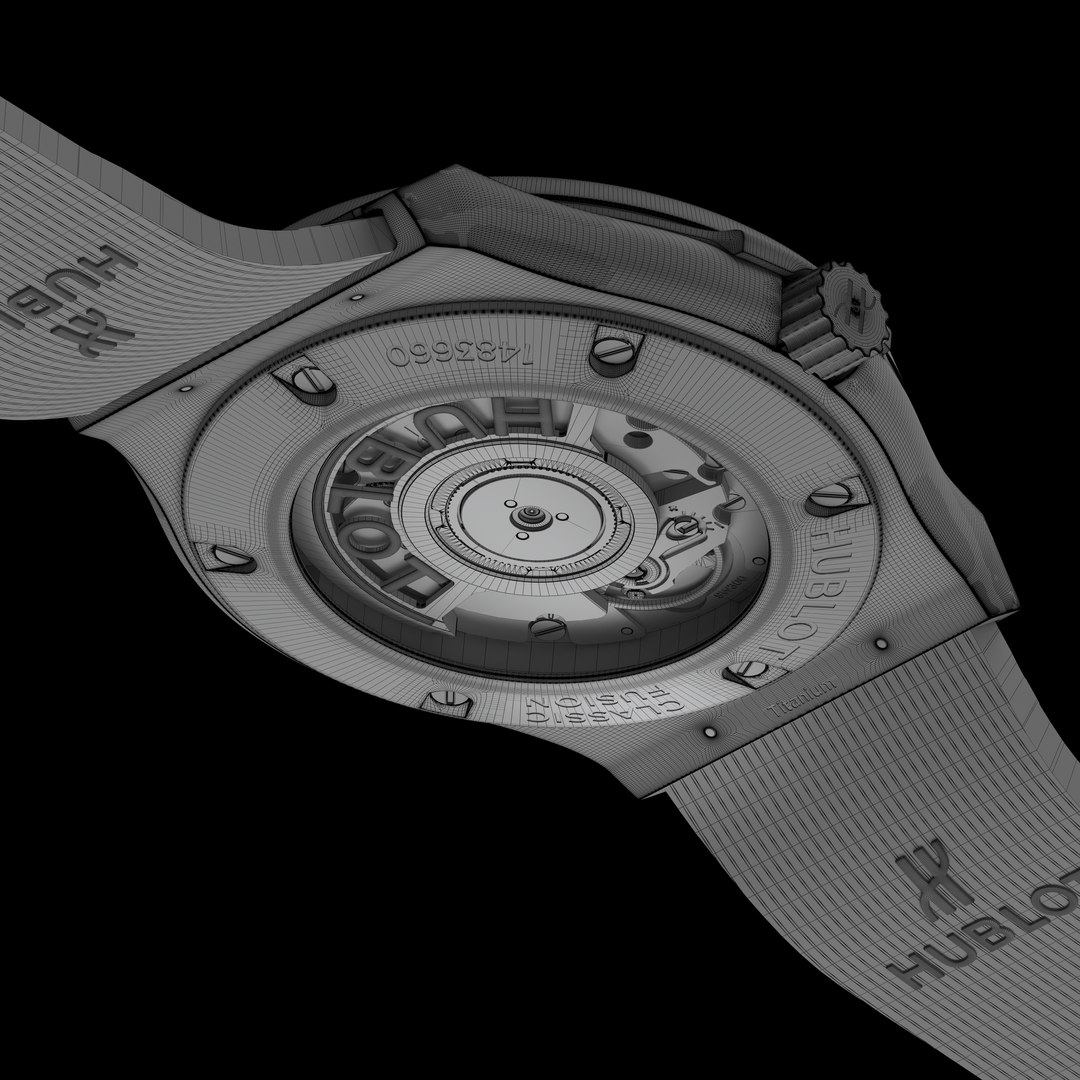 3D Model Hublot - Classic Fusion Titanium - - TurboSquid 2202895