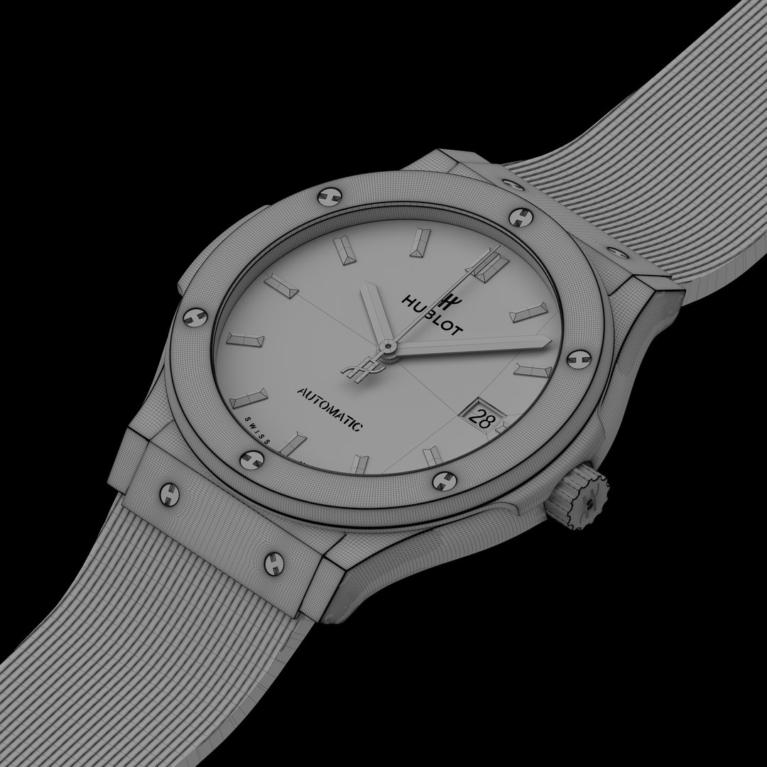 3D Model Hublot - Classic Fusion Titanium - - TurboSquid 2202895