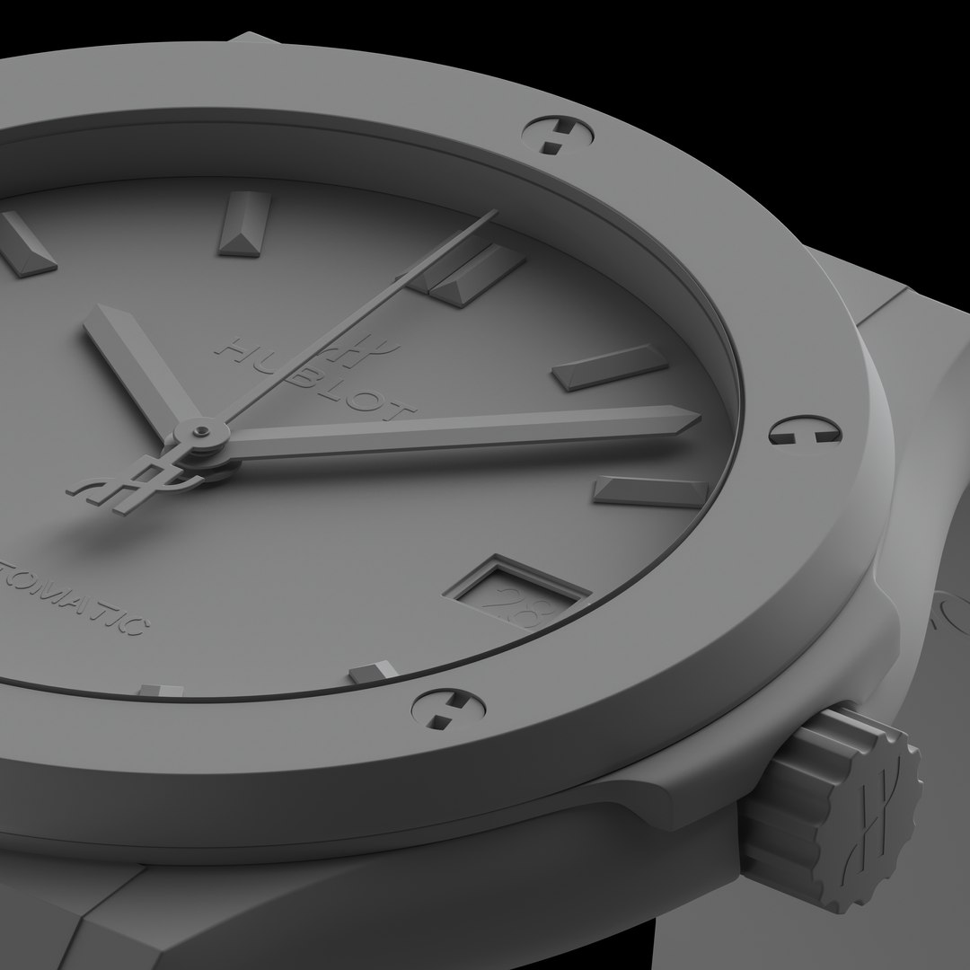 3D Model Hublot - Classic Fusion Titanium - - TurboSquid 2202895