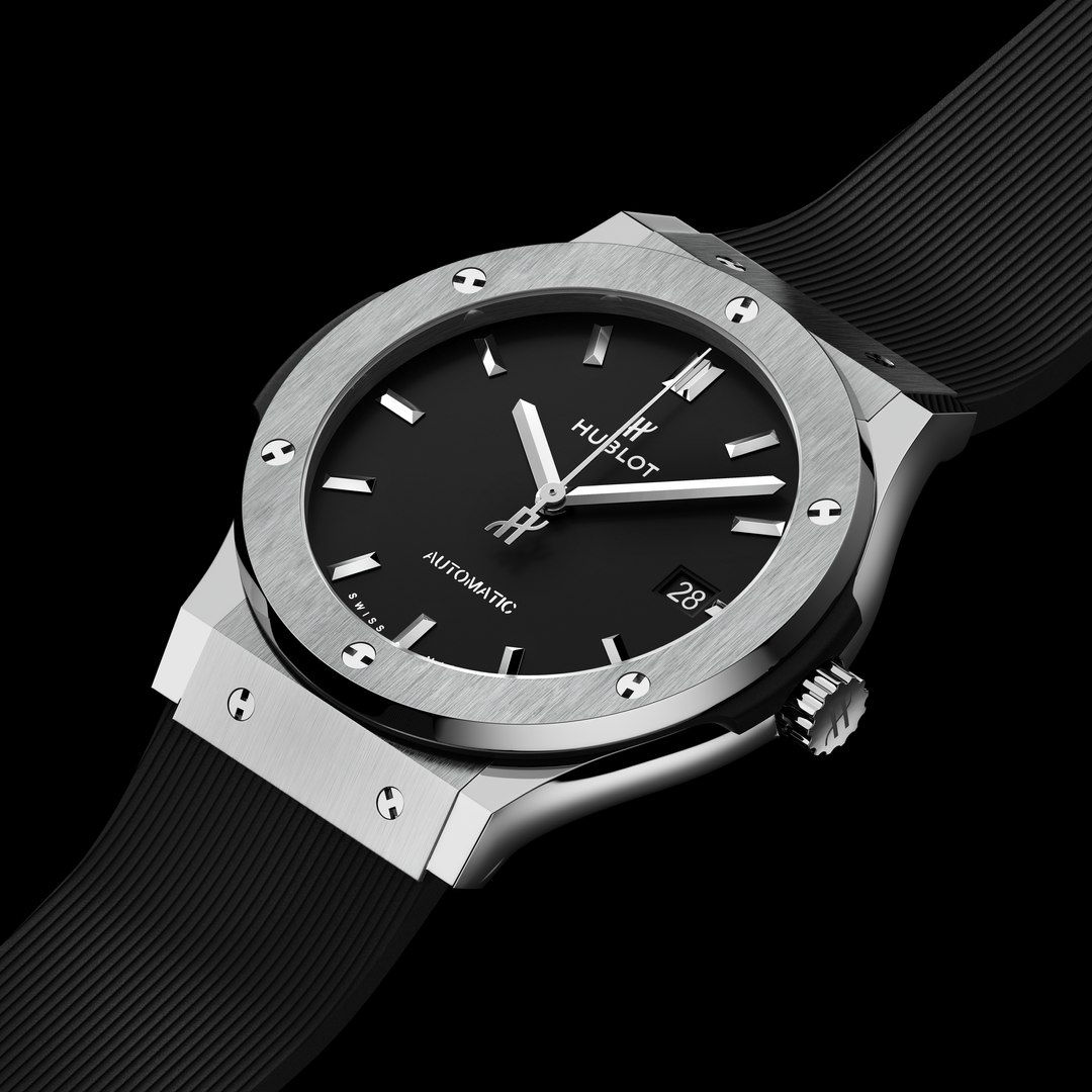 3D Model Hublot - Classic Fusion Titanium - - TurboSquid 2202895