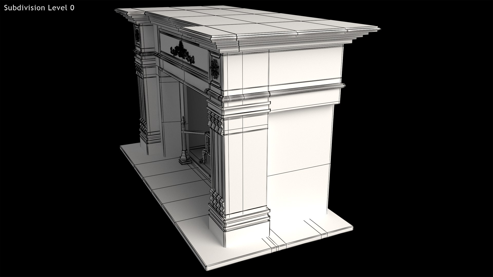 Victorian Fireplace 3D model - TurboSquid 1970985