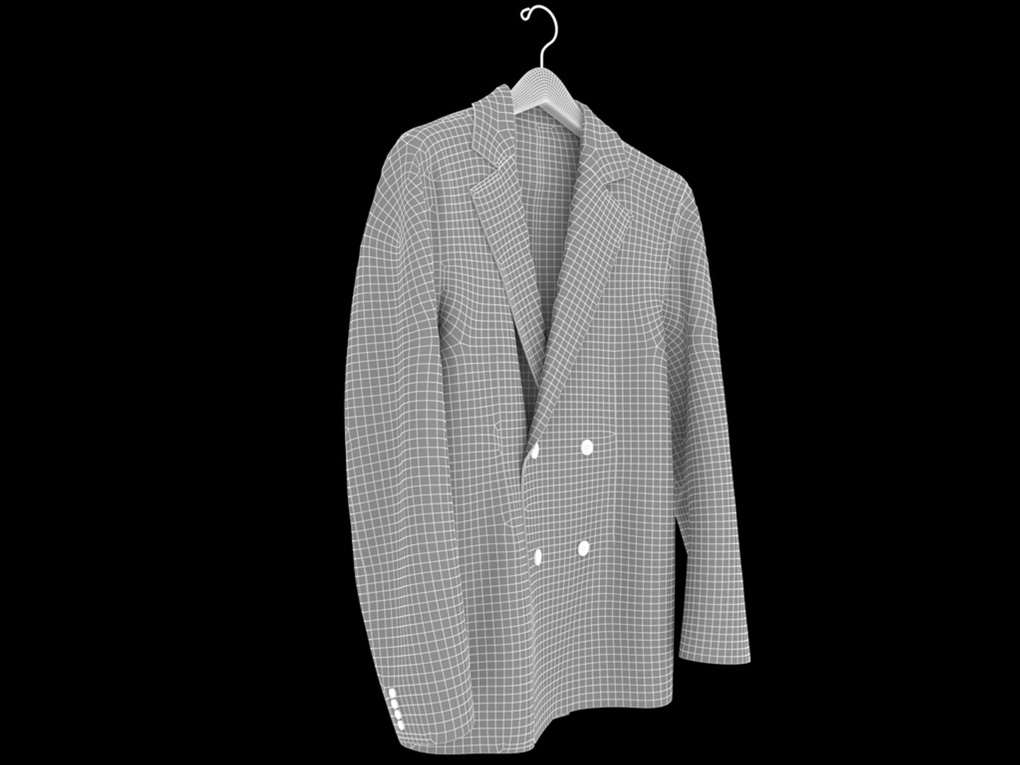 S classic jacket 3D model - TurboSquid 1350089