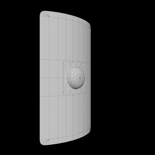 3d model gladiator shield roman