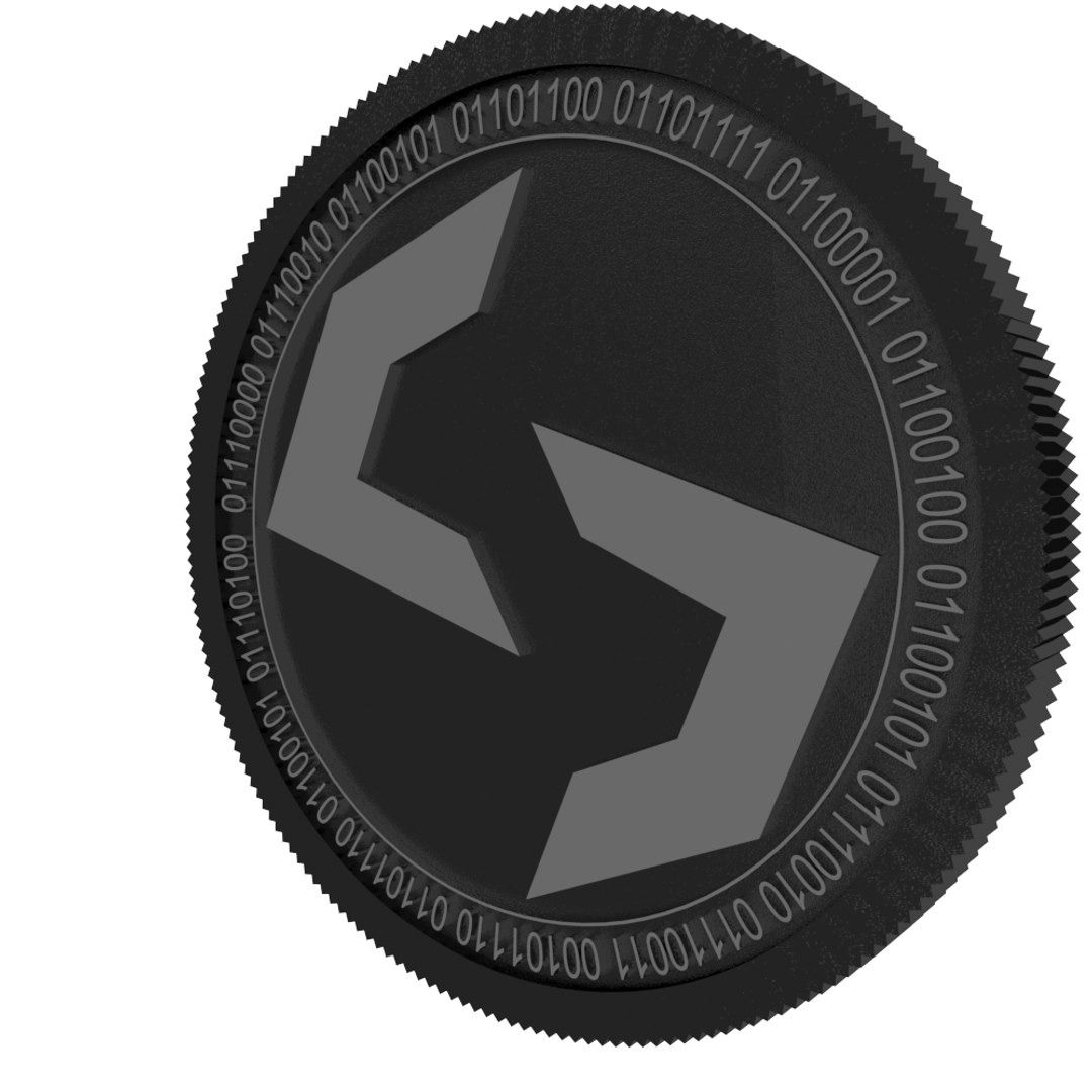 3D Model Scala Black Coin - TurboSquid 1625110