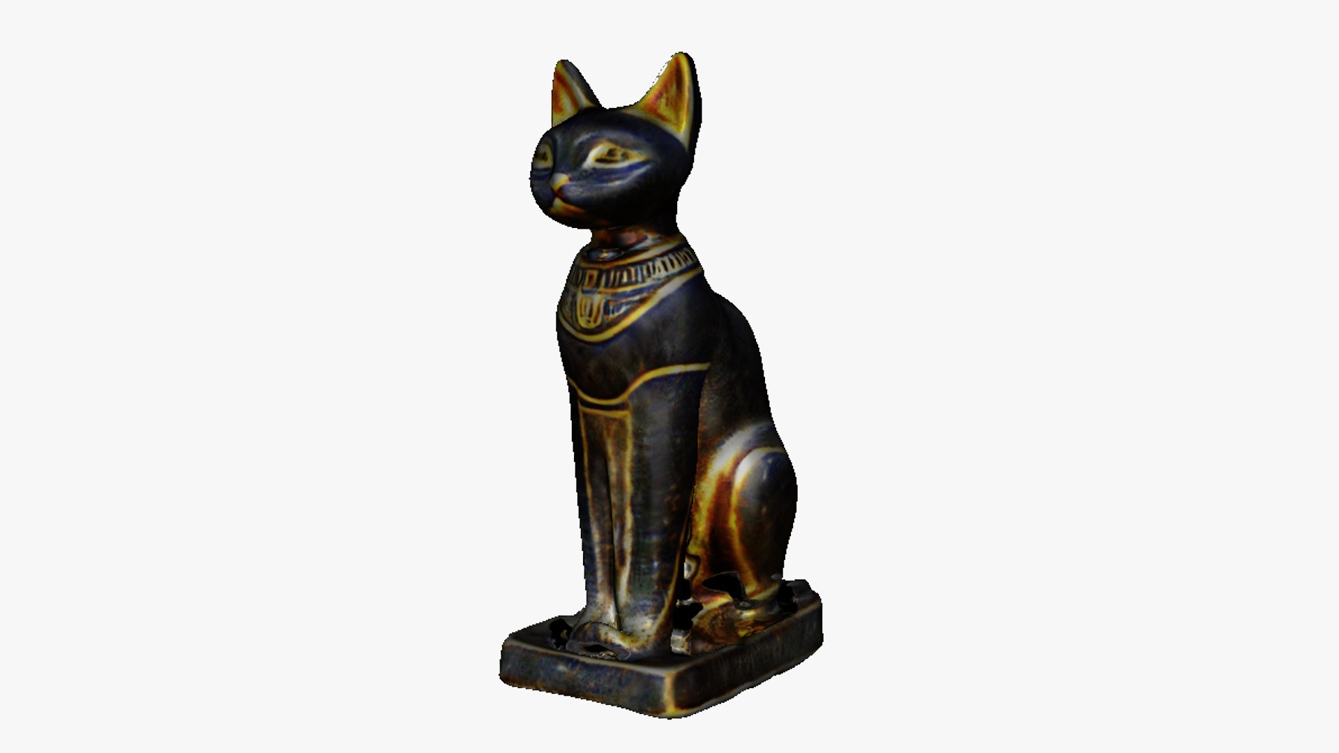 3D Egyptian Cat Statue - TurboSquid 2238924