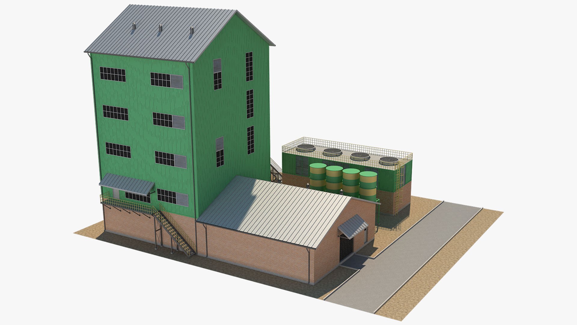 3D Industrial Tower 1 Model - TurboSquid 1527153