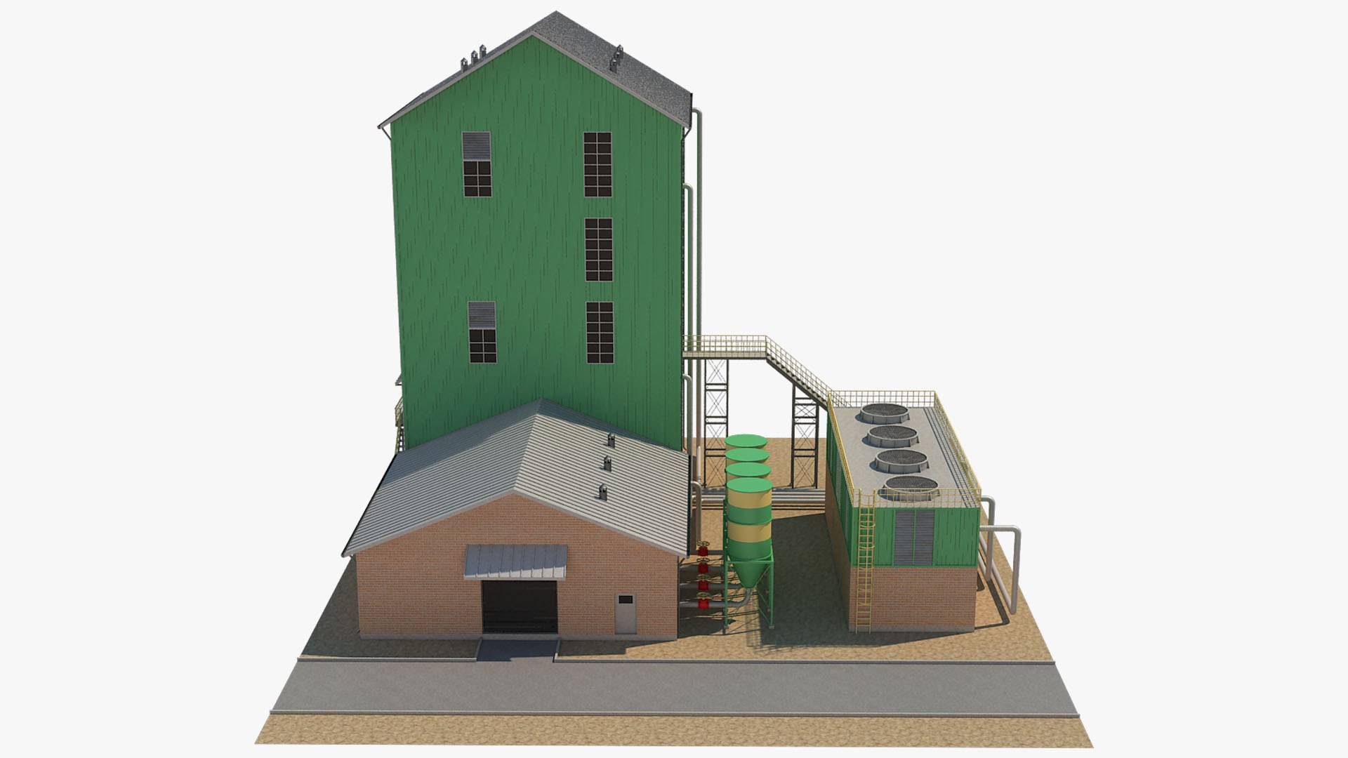 3D Industrial Tower 1 Model - TurboSquid 1527153