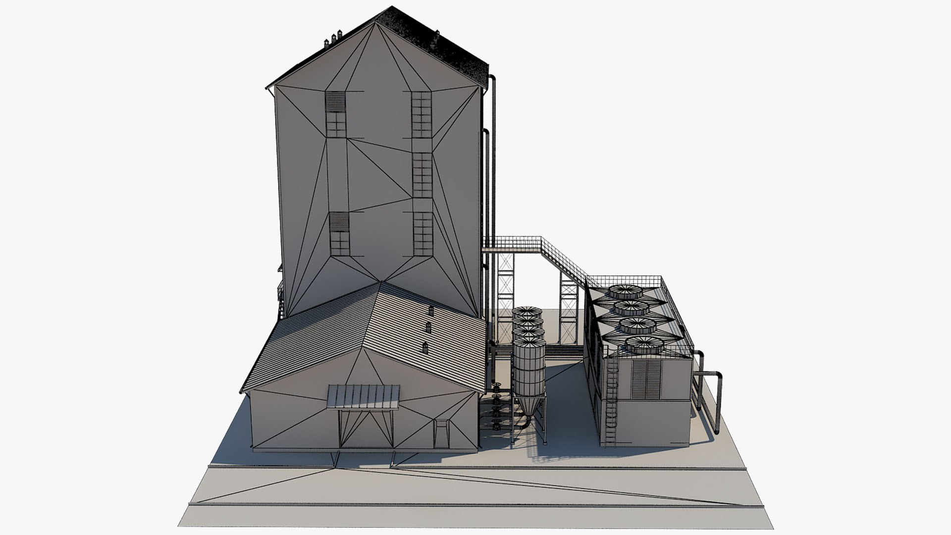 3D Industrial Tower 1 Model - TurboSquid 1527153
