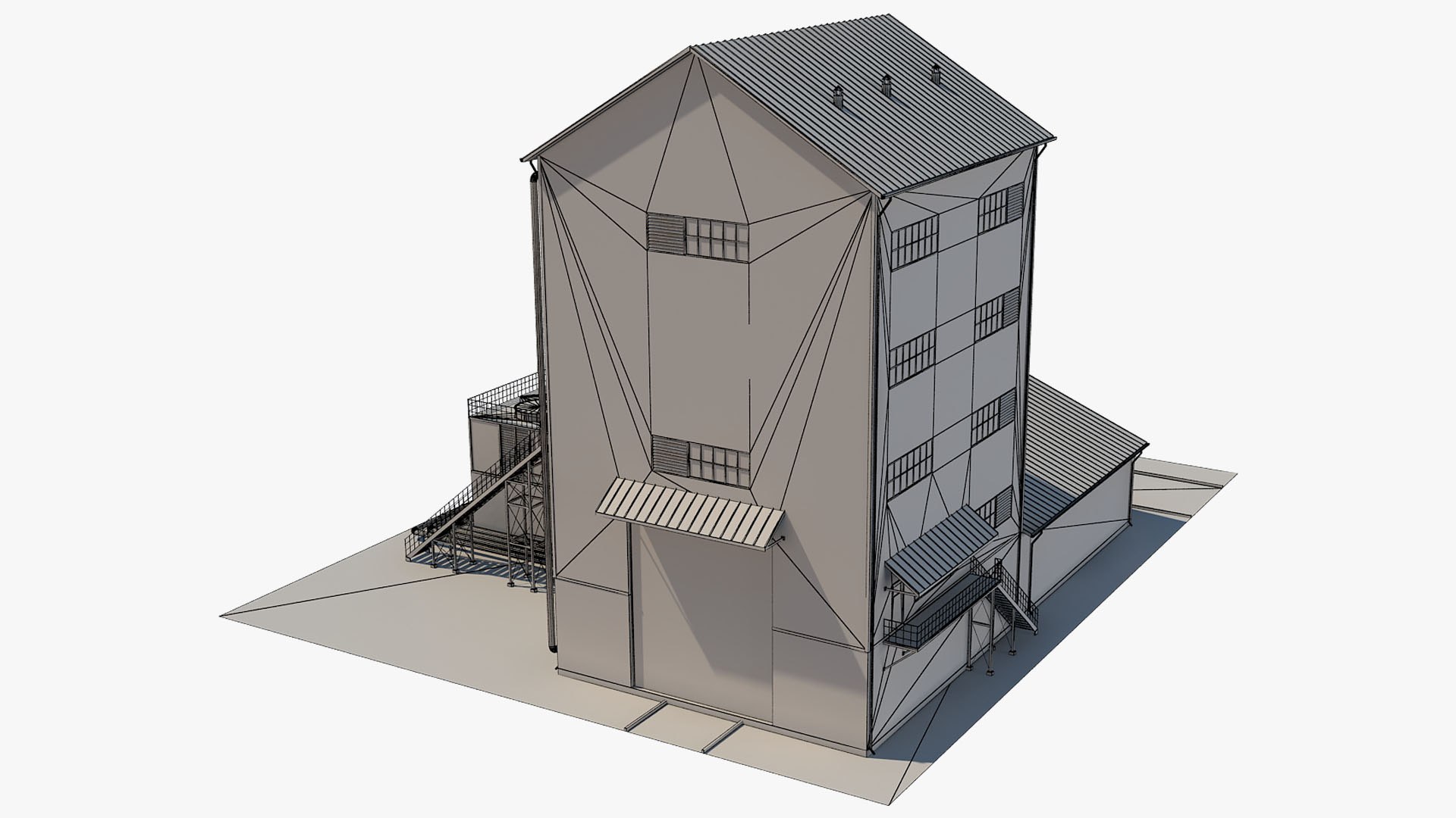 3D Industrial Tower 1 Model - TurboSquid 1527153