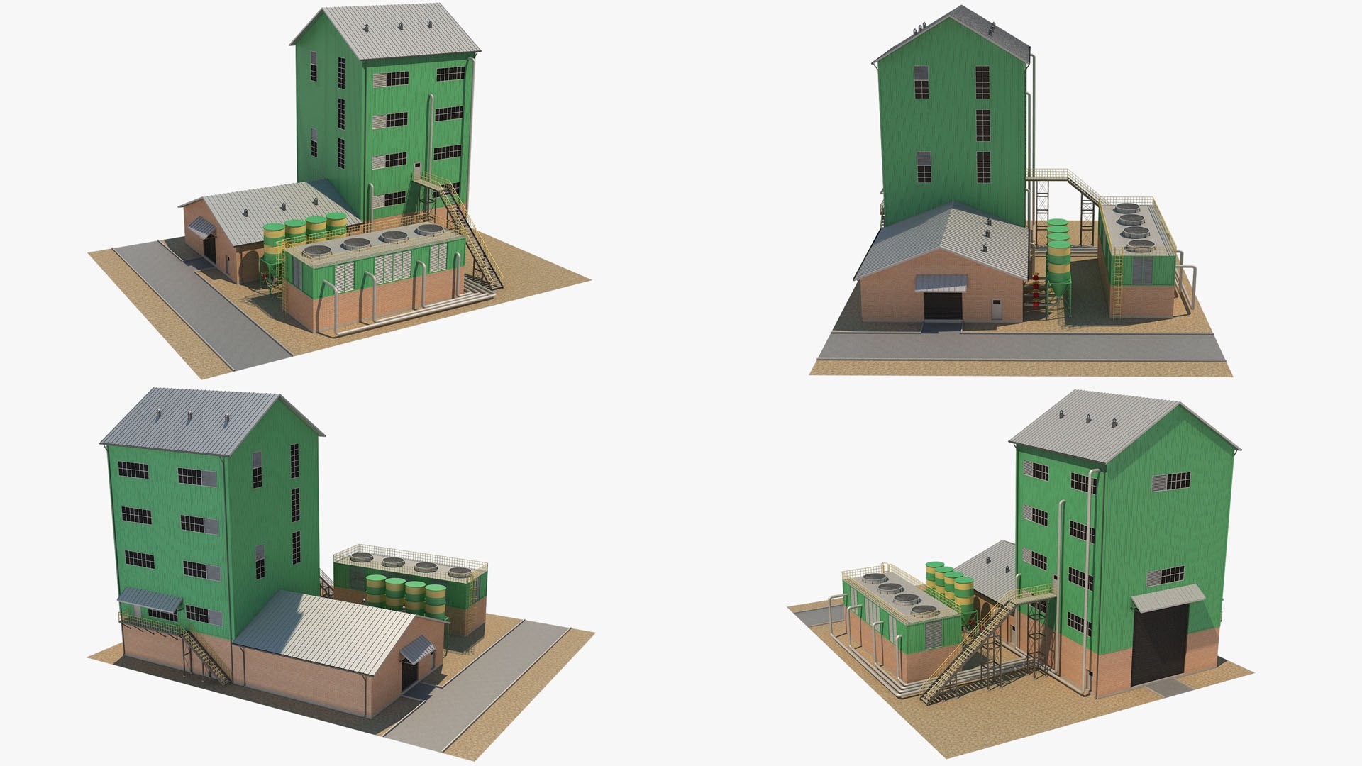 3D Industrial Tower 1 Model - TurboSquid 1527153
