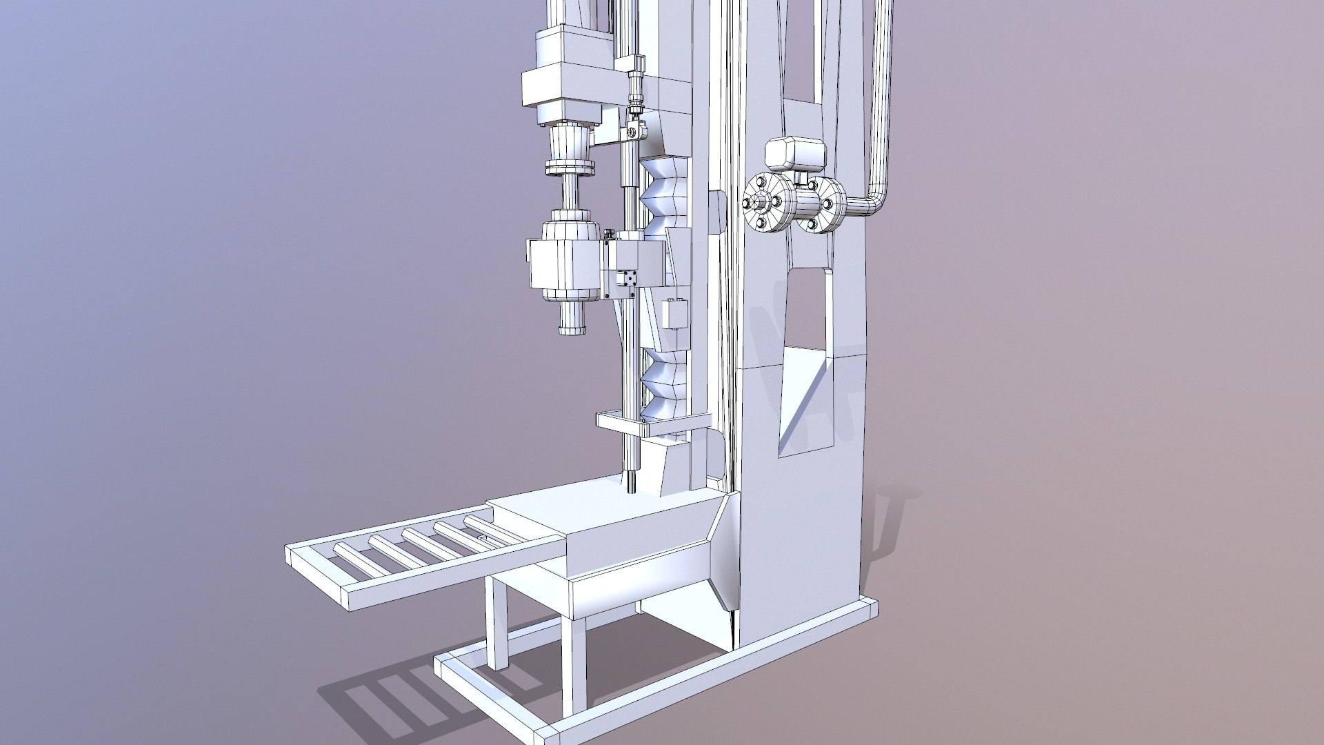 Cylinder Filling Machine 3D Model - TurboSquid 2286832