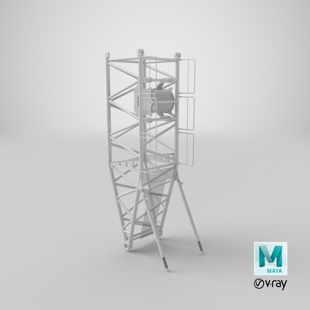 Crane s pivot section 3D model - TurboSquid 1679990