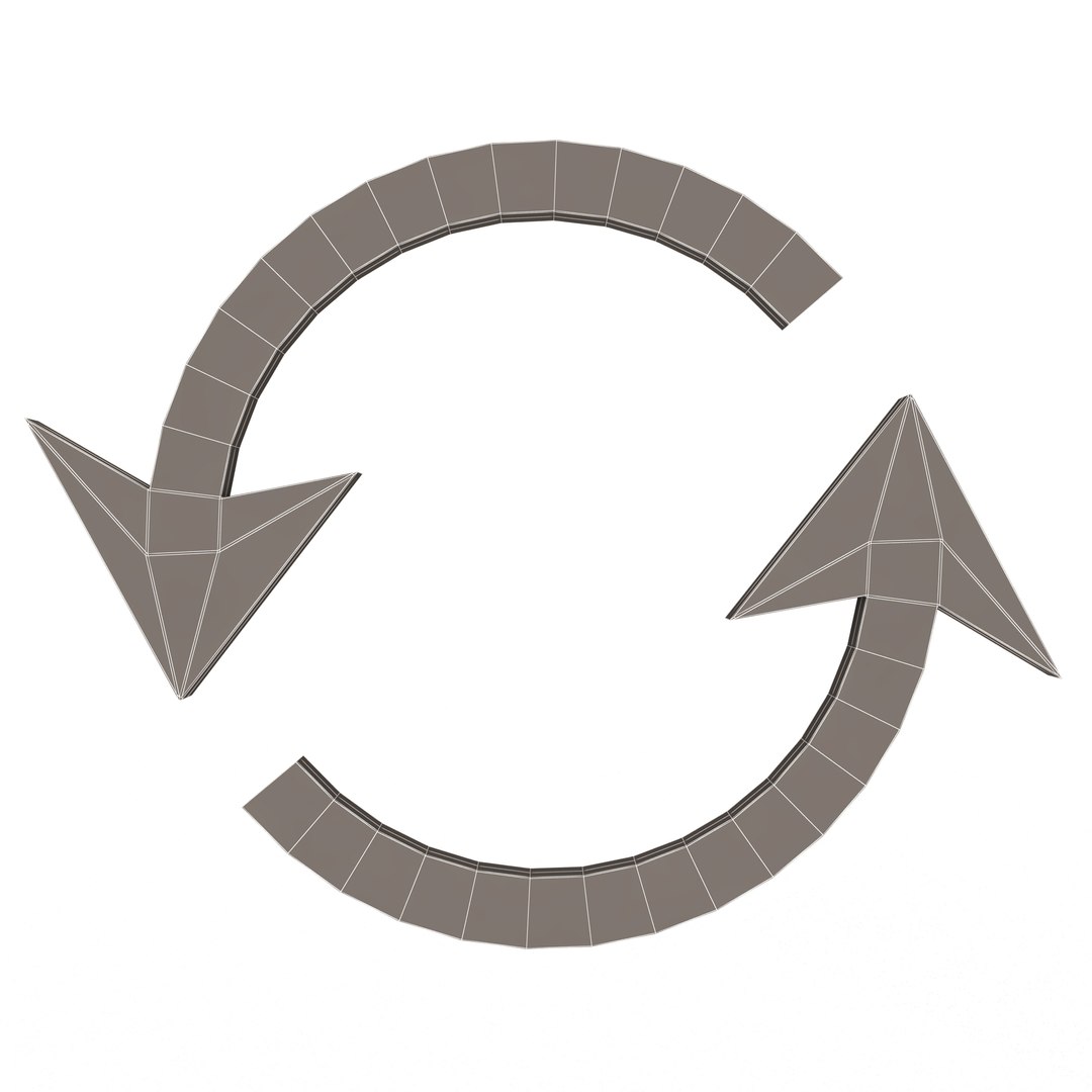 Synchronization Symbol 3D Model - TurboSquid 1856091