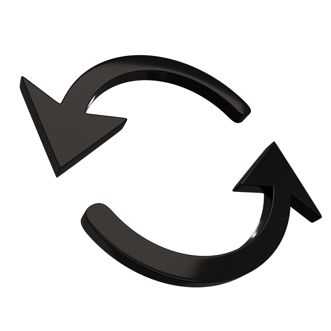 Synchronization Symbol 3D Model - TurboSquid 1856091