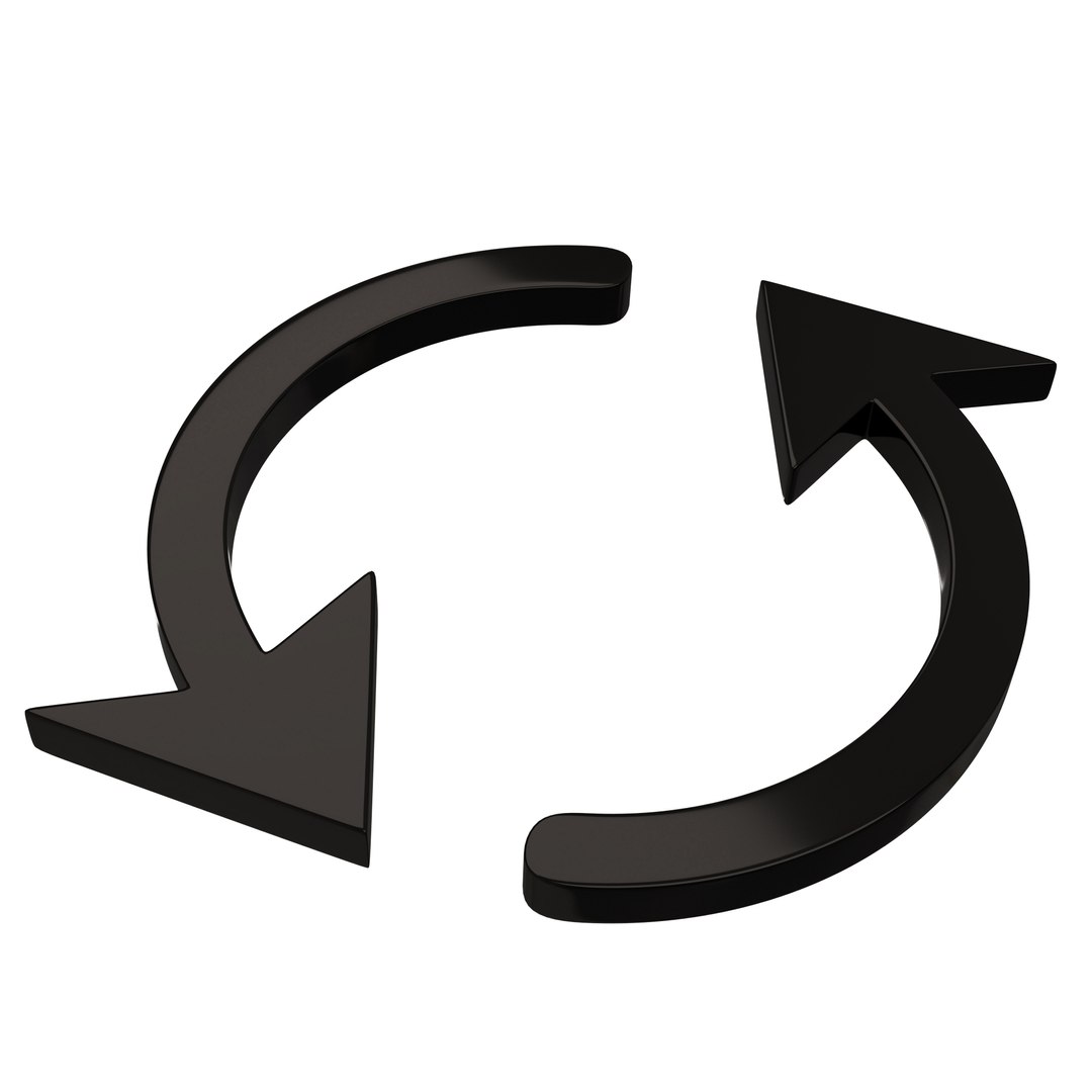 Synchronization Symbol 3D Model - TurboSquid 1856091