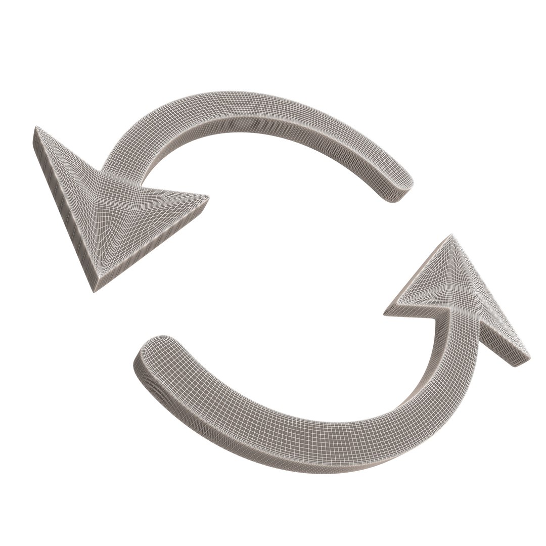 Synchronization Symbol 3D Model - TurboSquid 1856091