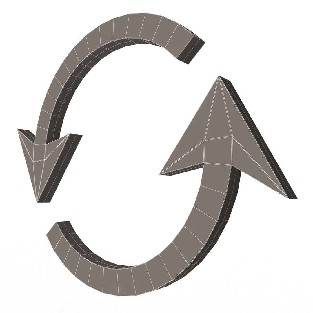 Synchronization Symbol 3D Model - TurboSquid 1856091