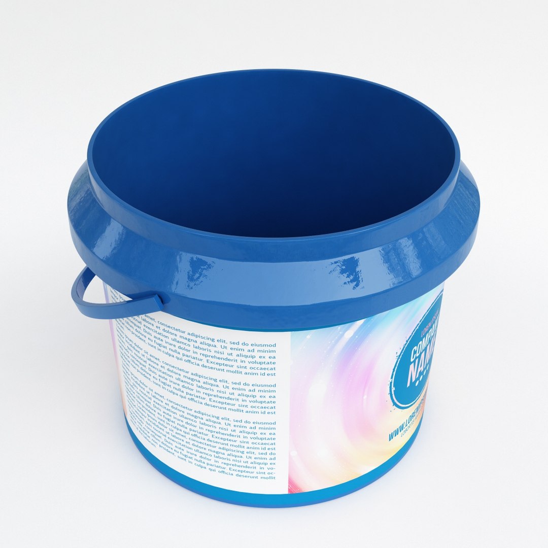 Bucket Contains 3d Model