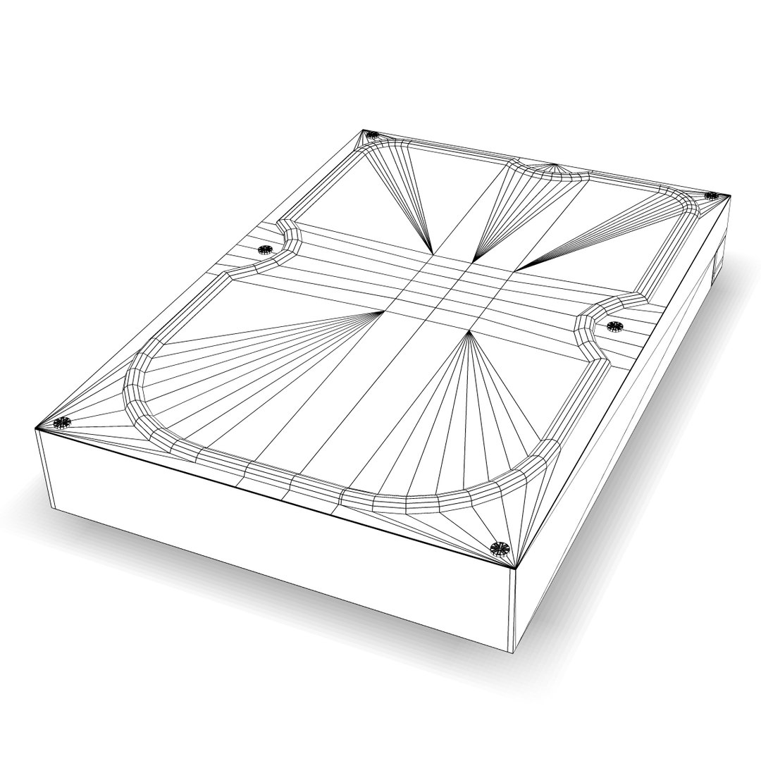 3d internal hard disk hdd model